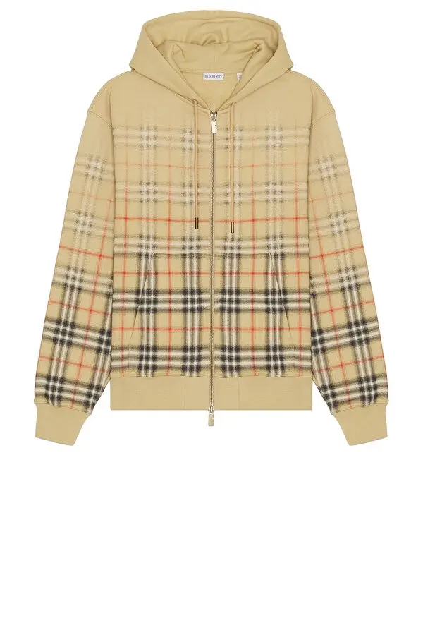 Burberry Rory Check Hoodie - Sand Check