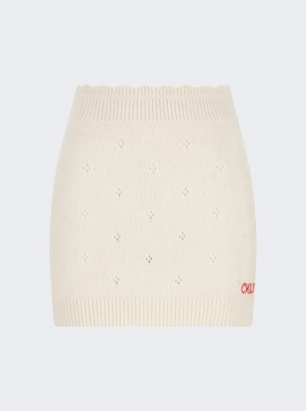 CHLOÃ© Mini Skirt With Floral Embroidery