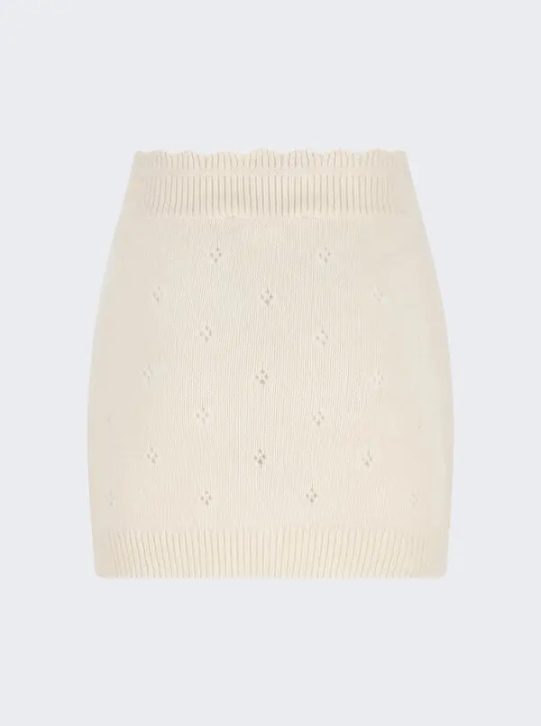 CHLOÃ© Mini Skirt With Floral Embroidery