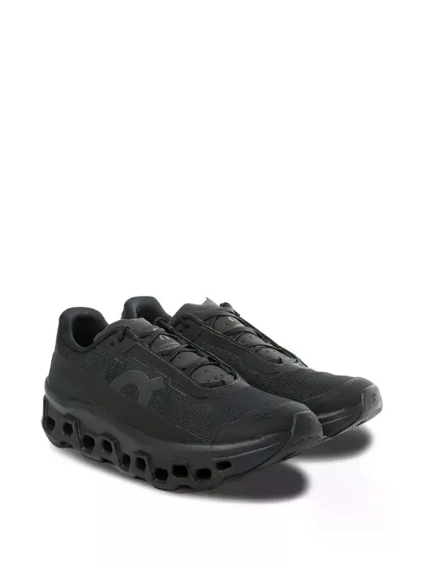 On Cloudmster Void Panelled Sneakers - Black