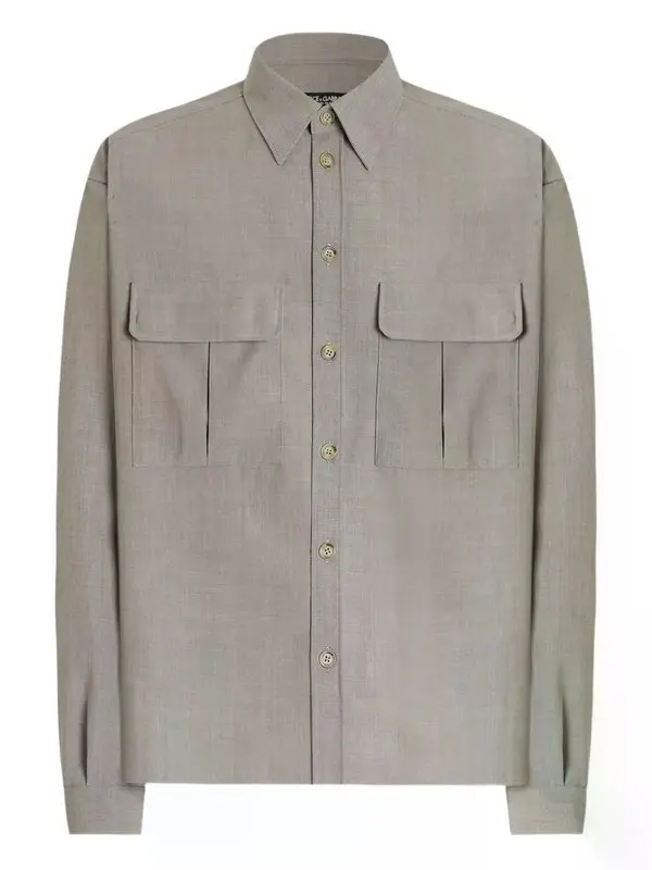 Dolce & Gabbana Virgin Wool Shirt - Black