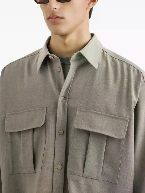 Dolce & Gabbana Virgin Wool Shirt - Black