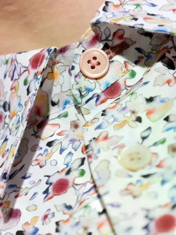 Paul Smith Long-sleeve Floral-print Shirt - White