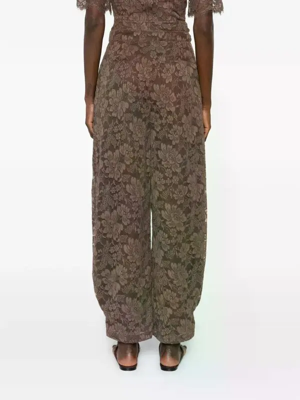 ROWEN ROSE Floral-print Trousers
