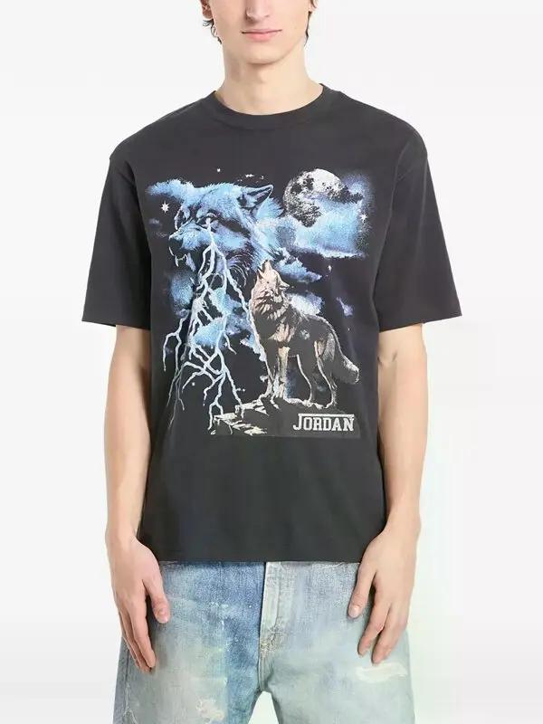 JORDAN Graphic-print T-shirt - Black