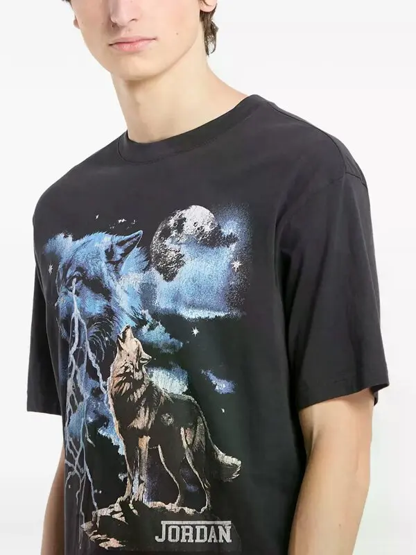 JORDAN Graphic-print T-shirt - Black