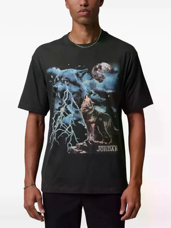 JORDAN Graphic-print T-shirt - Black