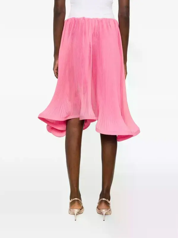 ROWEN ROSE Pleated Midi Skirt - Pink