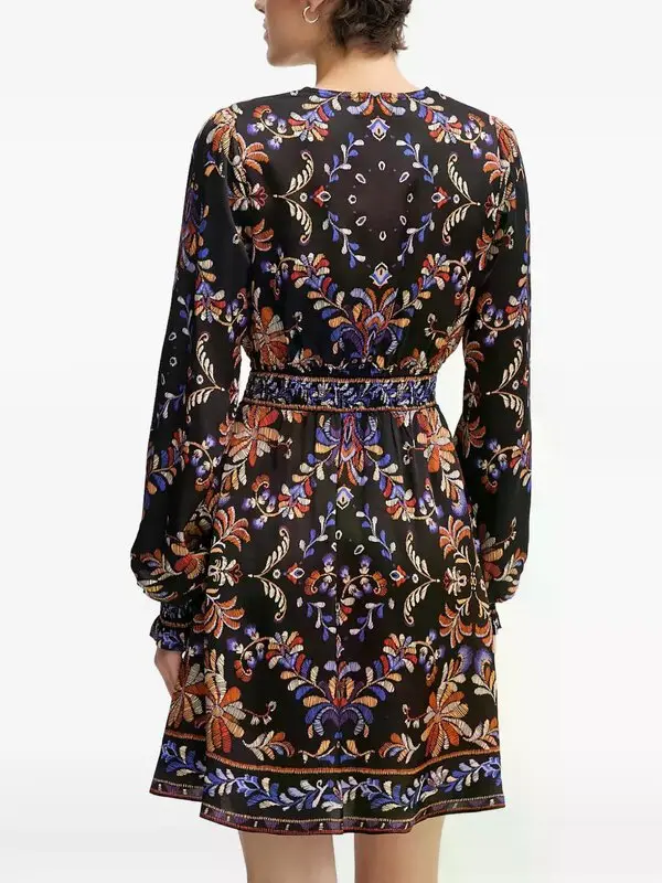 Hale Bob Ella Floral V-neck Dress