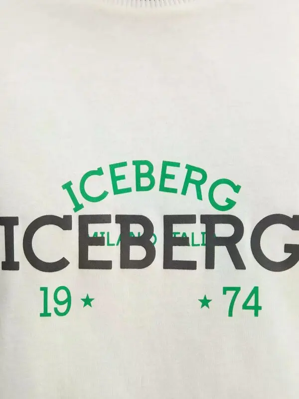 Iceberg Logo Ringer T-shirt