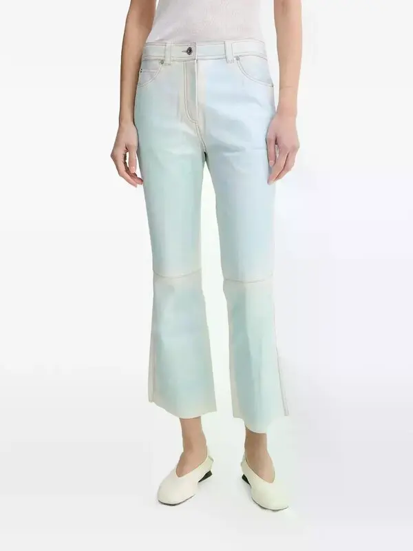 STAND STUDIO Michaela Belt-loop Leather Trousers