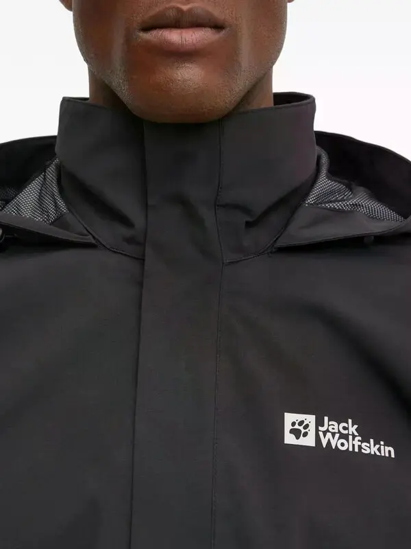 JACK WOLFSKIN Logo Hooded Performance Jacket