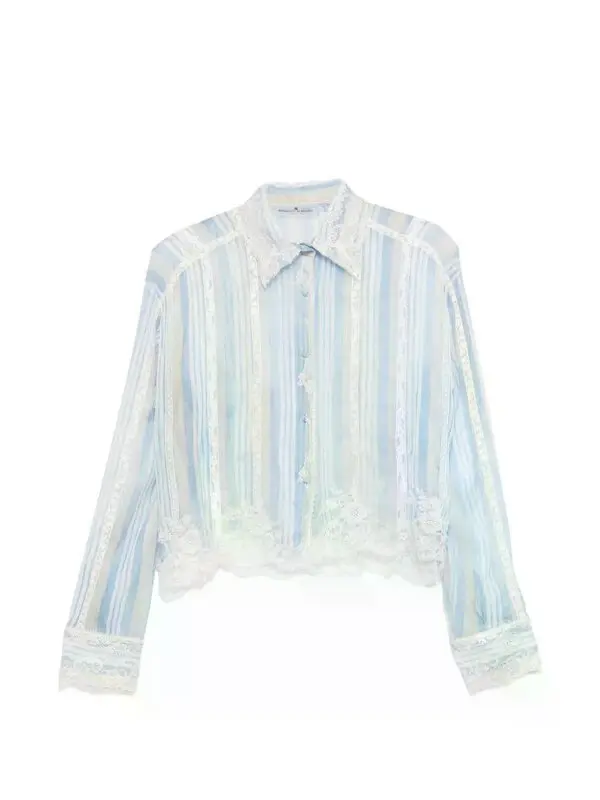 Ermanno Scervino Lace Striped Blouse