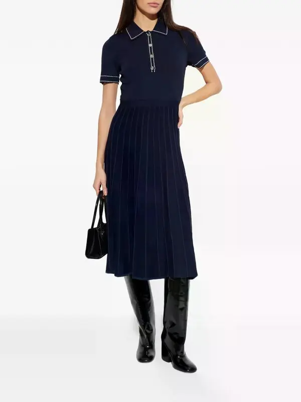 Michael Kors Contrast-stitching Midi Dress