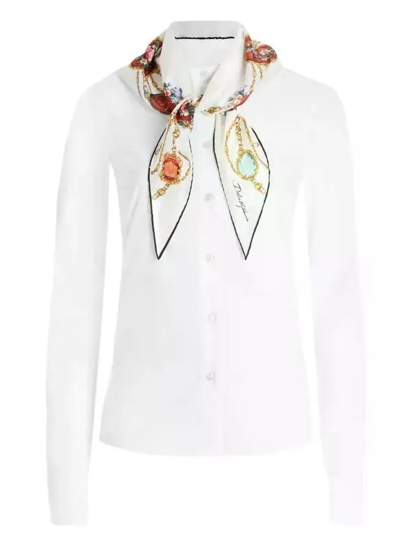 Dolce & Gabbana Poplin Top - White