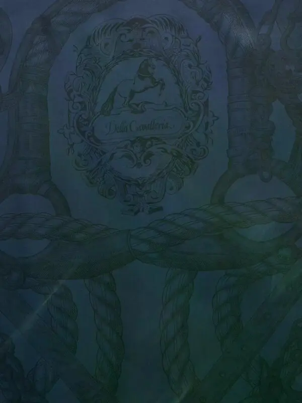 Hermès Della Cavalleria Silk Scarf - Blue