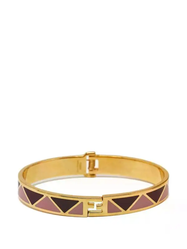 Fendi Geometric-pattern Bracelet - Gold