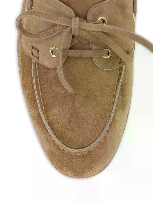 Bally Lace-up Suede Loafers - Neutrals