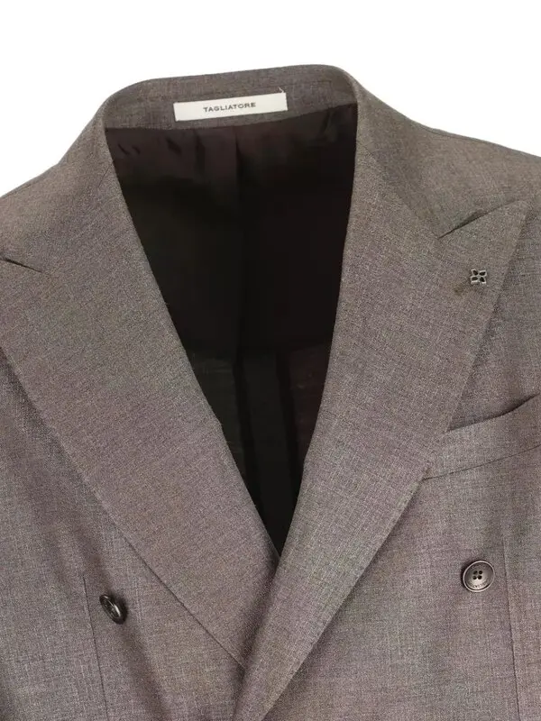 Tagliatore Double-breasted Jacket - Brown