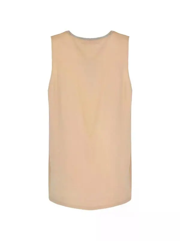 Fabiana Filippi V-neck Tulle Top - Neutrals