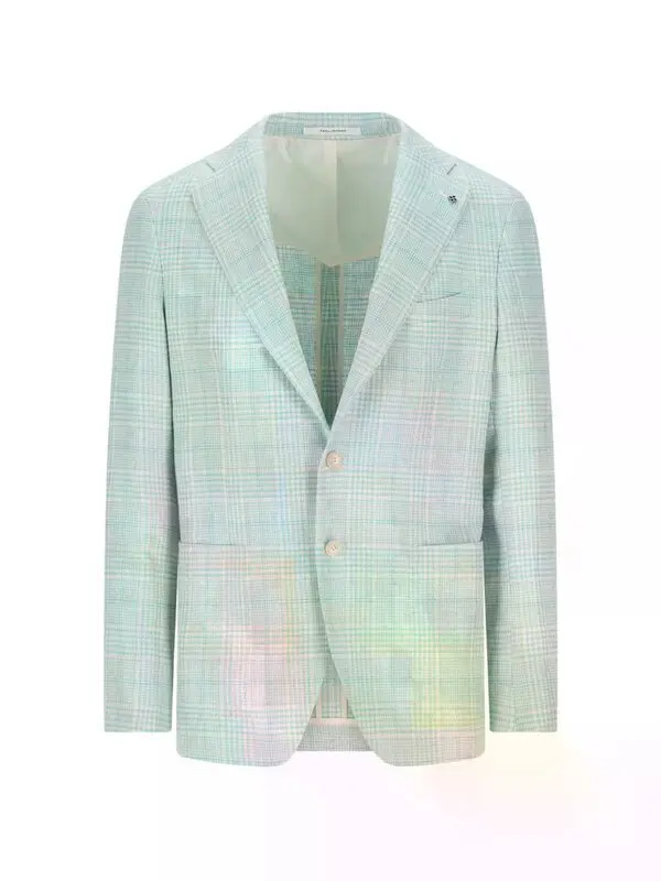 Tagliatore Checked Blazer - Blue