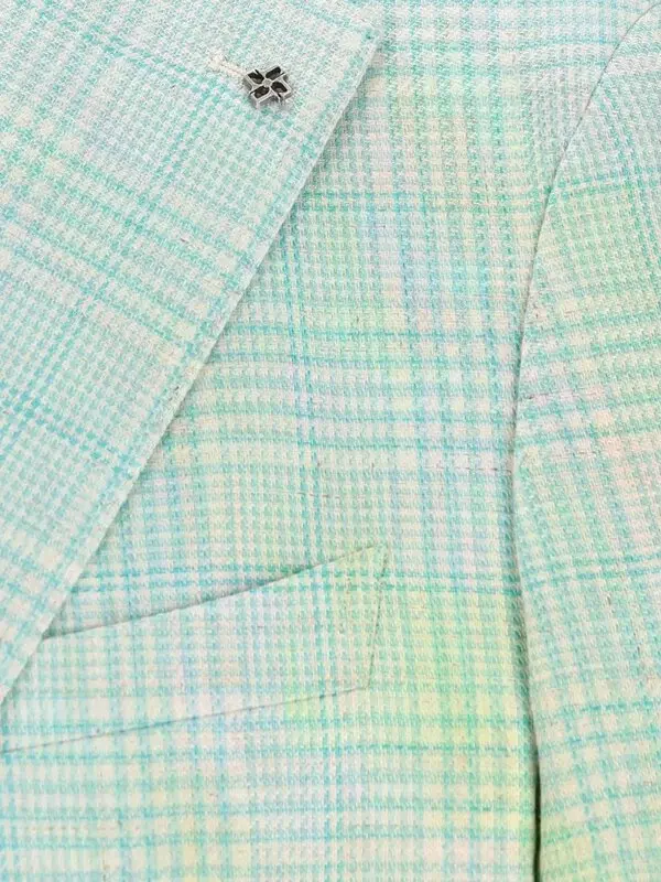 Tagliatore Checked Blazer - Blue