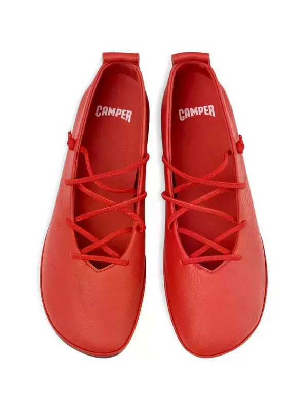 Camper Right Nina Ballerina Flats - Red