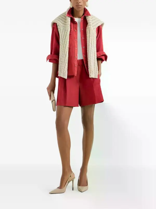 Brunello Cucinelli Garment-dyed Shirt - Red