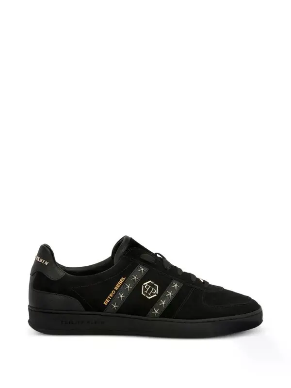 Philipp Plein Rebel Studded Low-top Sneakers - Black