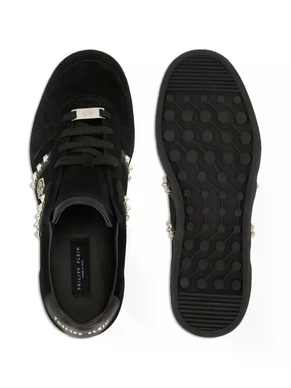 Philipp Plein Rebel Studded Low-top Sneakers - Black