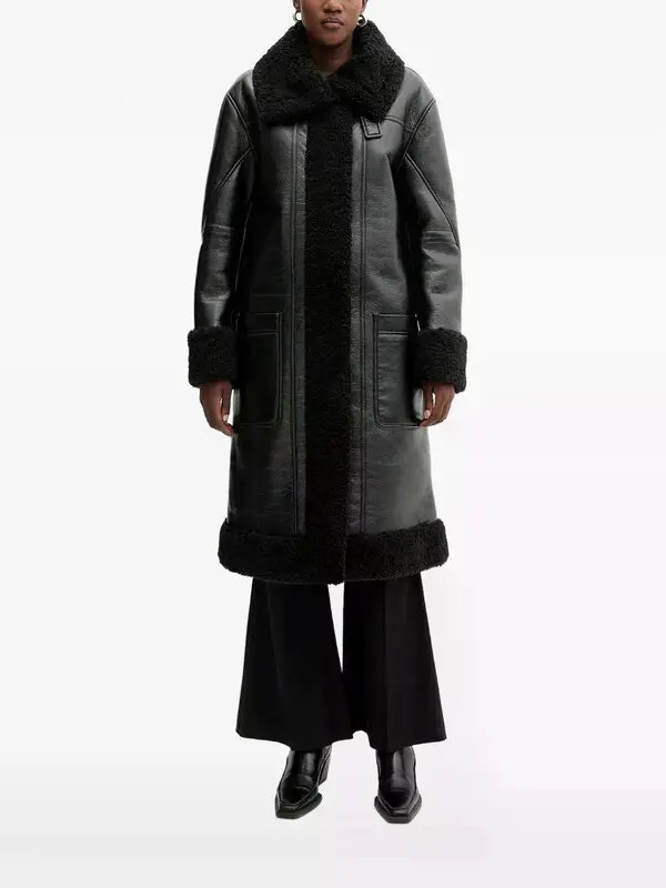 Iceberg Faux-fur Collared Coat