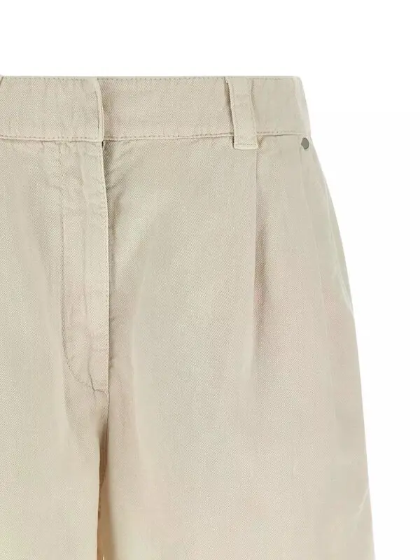 Brunello Cucinelli Monili-detail Concealed-fastening Shorts - Neutrals