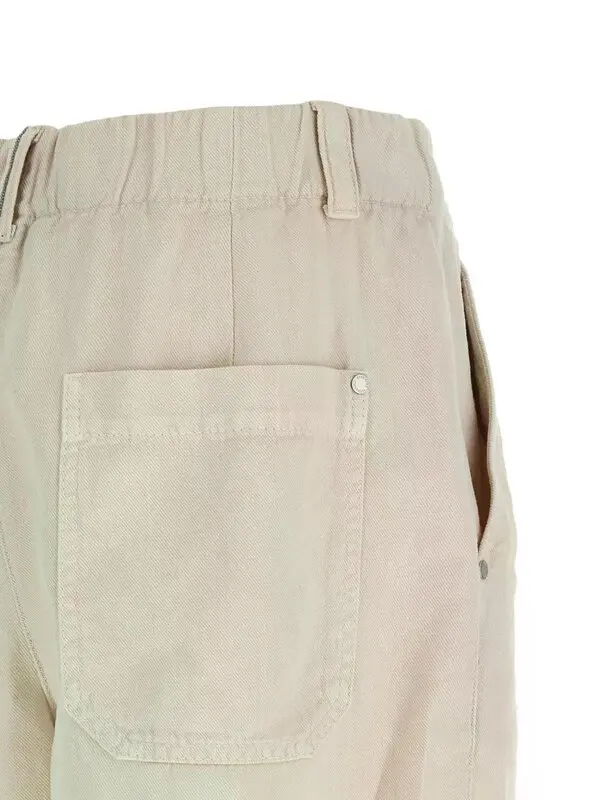 Brunello Cucinelli Monili-detail Concealed-fastening Shorts - Neutrals
