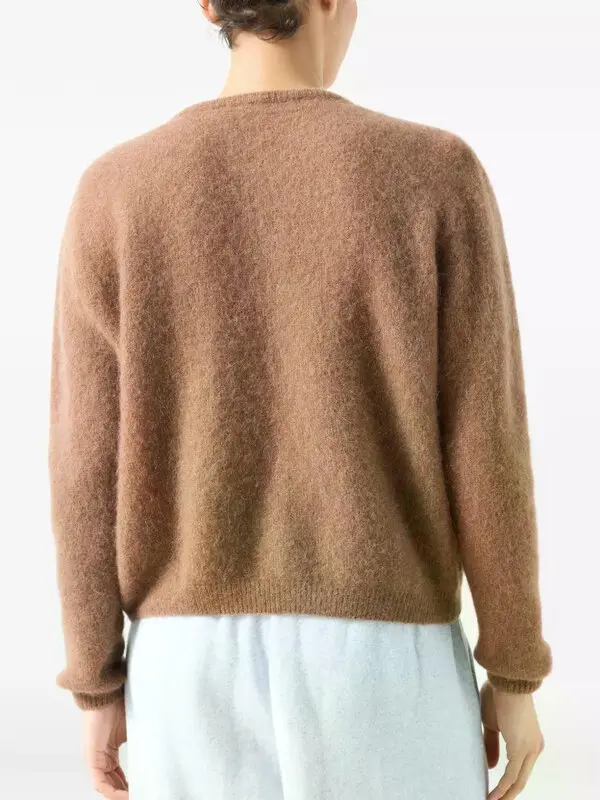 American Vintage Crew-neck Cardigan - Brown
