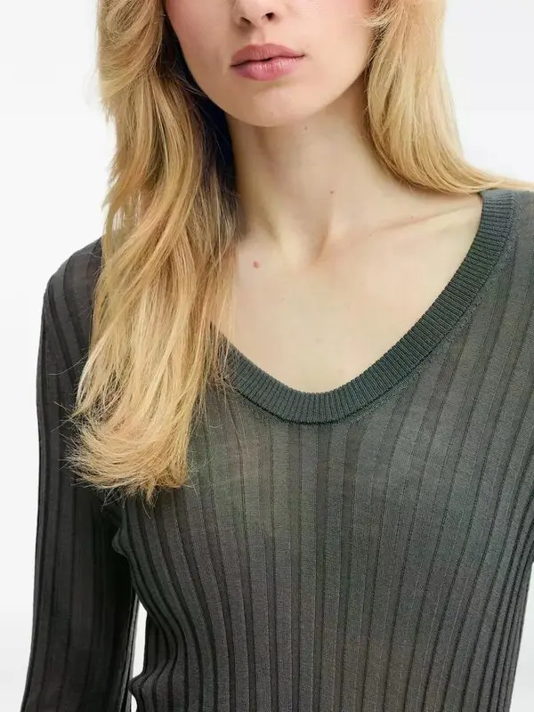 IRO PARIS Hattie Ribbed V-neck Sweater