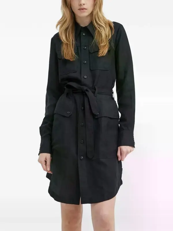 G-star Raw Button-up Belted Mini Dress