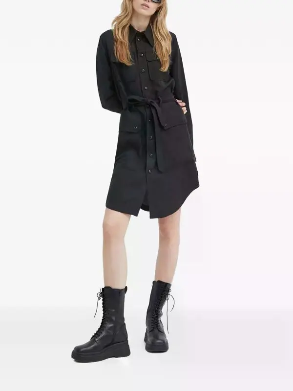 G-star Raw Button-up Belted Mini Dress