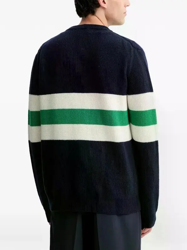 Iceberg Intarsia Striped Sweater
