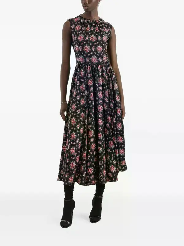 Dolce & Gabbana Floral Print Midi Dress