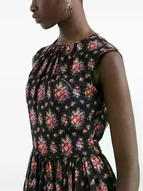 Dolce & Gabbana Floral Print Midi Dress