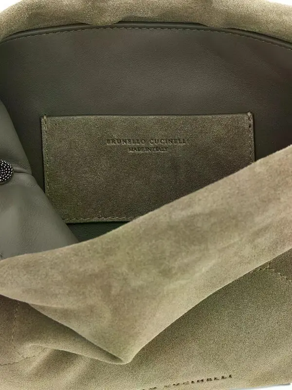 Brunello Cucinelli Monili-detail Bucket Bag - Neutrals
