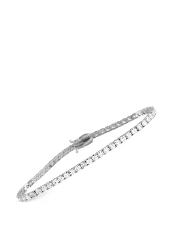 LB EXCLUSIVE 14k White Gold Diamond Tennis Bracelet - Silver