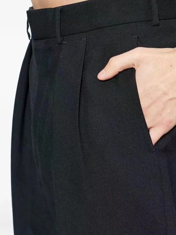 TOM FORD Wool Pleated Tailored Trousers