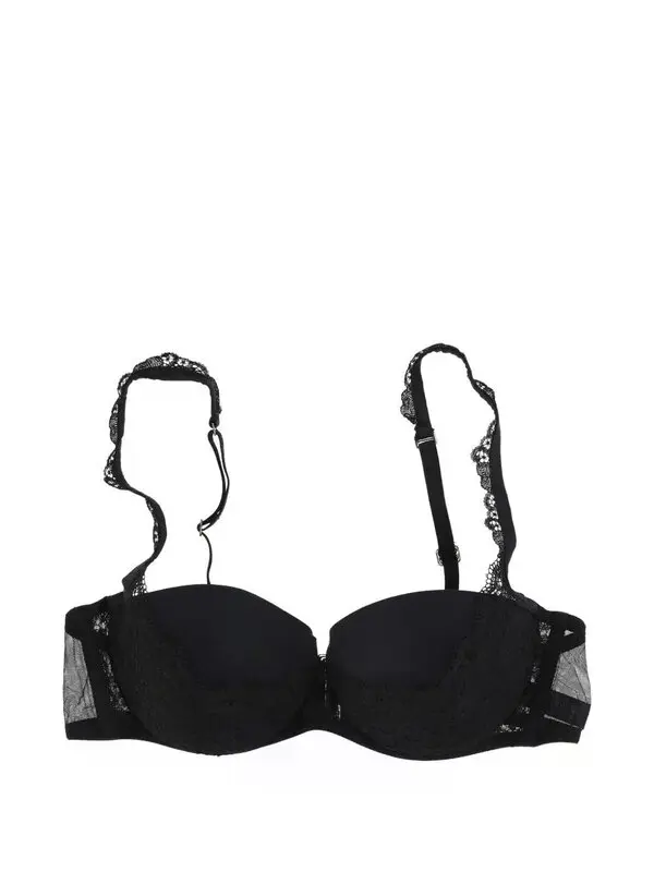 La Perla Lace-trim Bra - Black