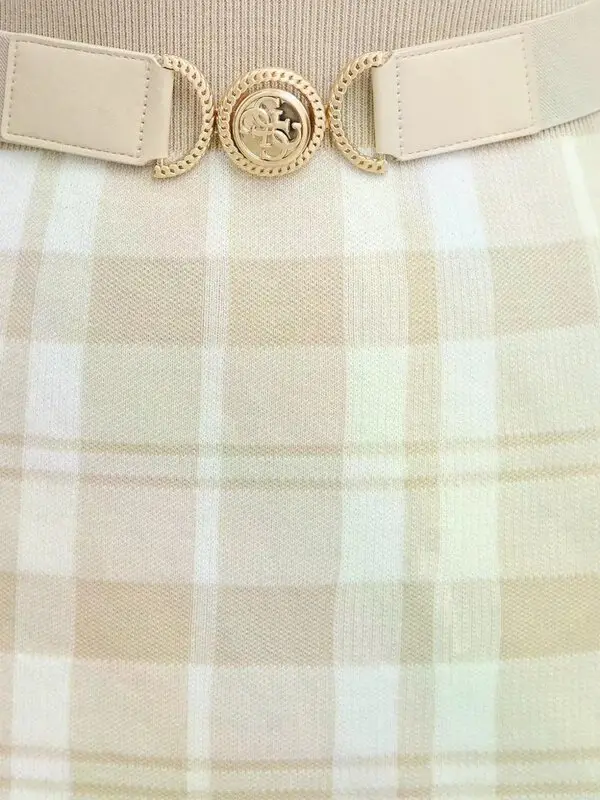 Guess Cutout Check Mini Dress