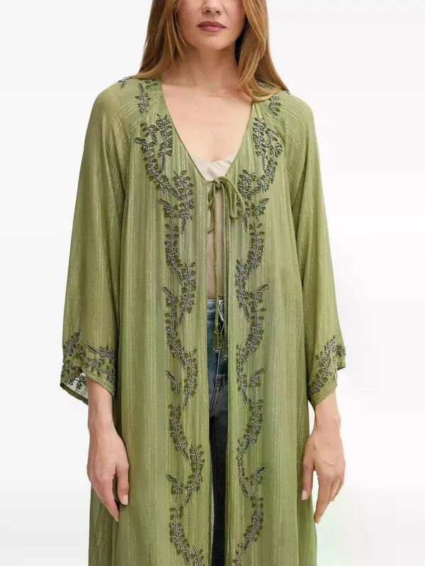 HOSS INTROPIA Beaded Long-sleeve Top