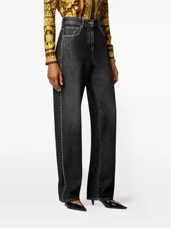 Versace Studded Denim Trousers