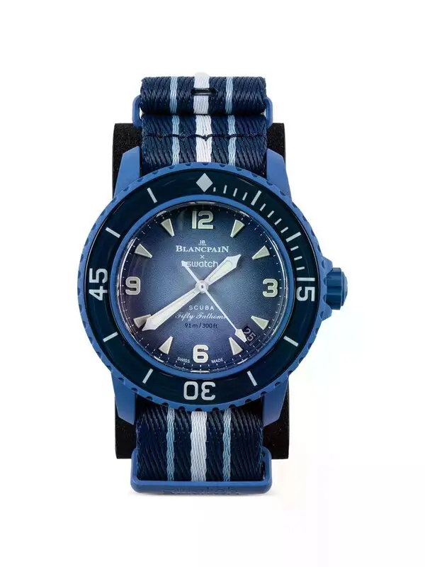 SWATCH X Blancpain Atlantic Ocean 42.3mm Watch - Blue