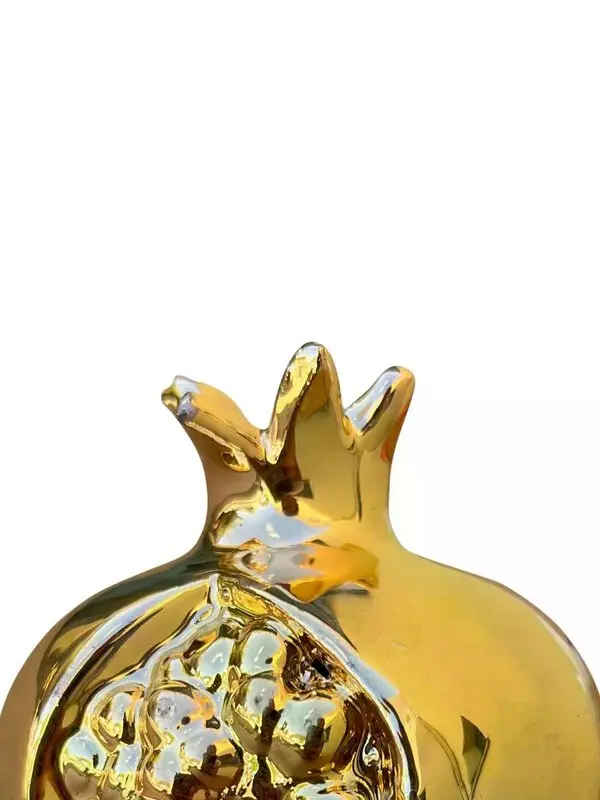 LES-OTTOMANS Pomegranate Sculpture - Gold