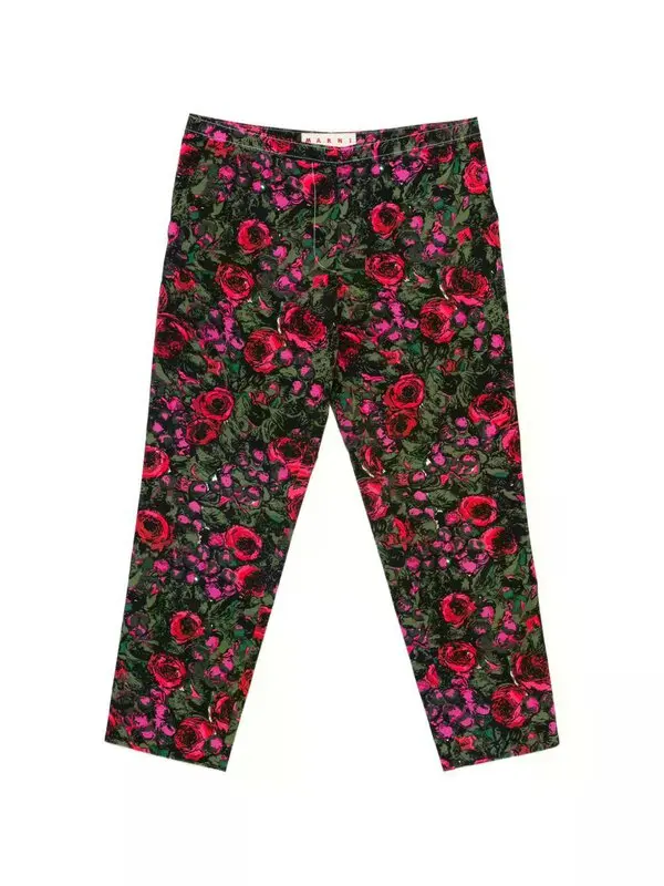 Marni Flower-print Trousers